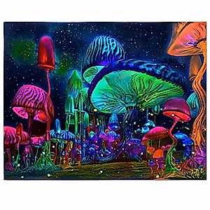 OFRKE DIY Paint by Number for Adults Beginner, Painting by Numbers Kits for Adults ，Paint Kits Canvas Gifts Arts Crafts for Home Decor Colorful Dream Mushroom Flower 16"x20"