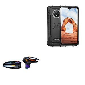 BoxWave Gaming Gear Compatible with Oukitel WP8 Pro - Touchscreen QuickTrigger Auto, Trigger Buttons Autofire Gaming Mobile FPS - Jet Black