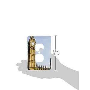 3dRose lsp_82737_6 England, London, Big Ben Clock Tower Eu33 Cmi0303 Cindy Miller Hopkins 2 Plug Outlet Cover