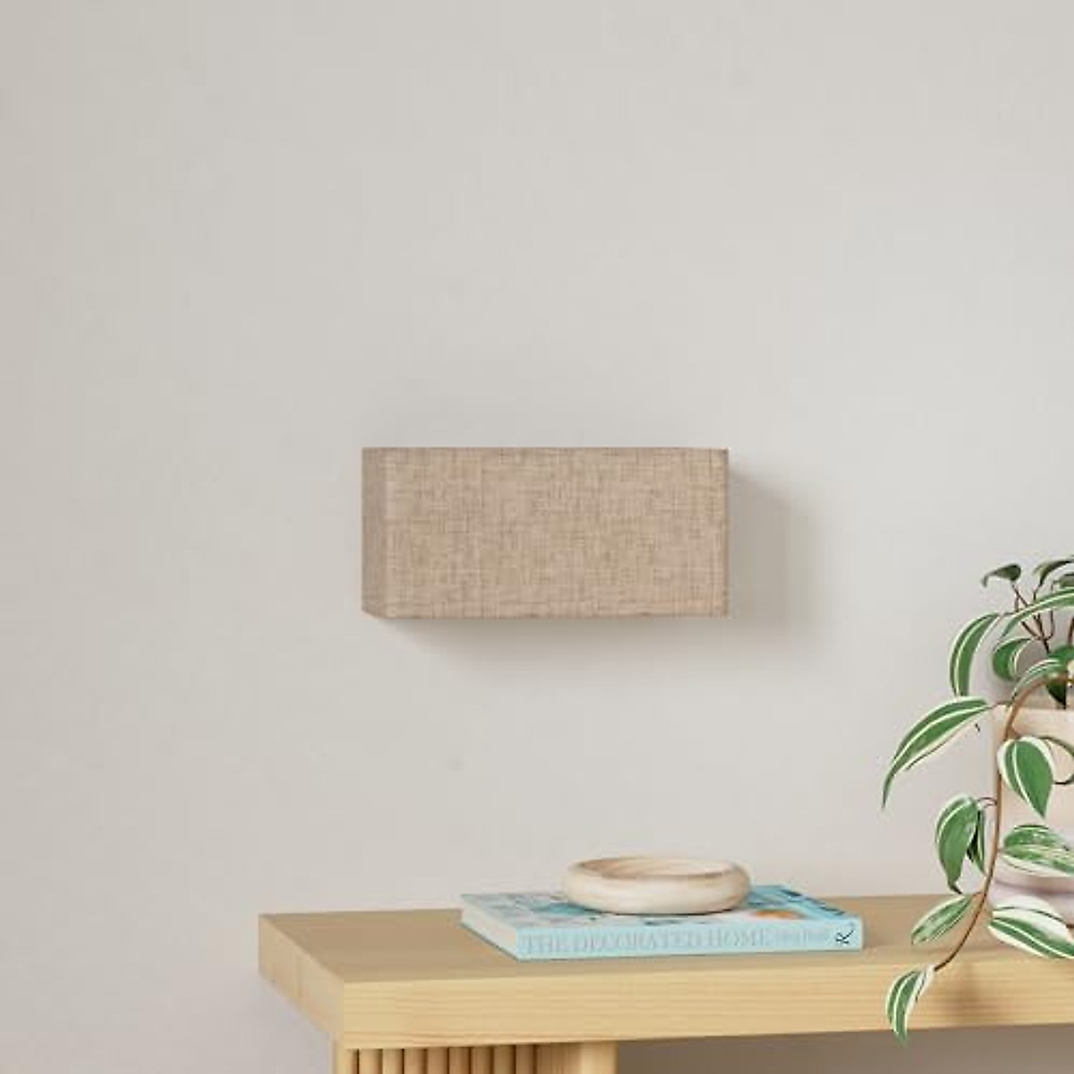 Battery Operated Wall Sconces Set of 2 - Dimmable LED Wall Lights with Remote Control, 15 Color Changeable Wall Mounted Lamps with Fabric Shade, Magnetic LED Wall Light Fixtures for Bedroom Hallway