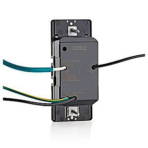 Leviton DOS02-1LT Motion Sensor Light Switch, Motion Activated, Auto-On/Auto-Off, 2A, No Neutral Wire Required, Single Pole, Light Almond