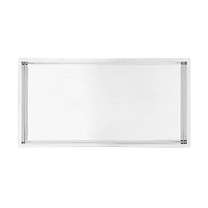 Swiss Madison Well Made Forever Voltaire 12” x 24” Stainless Steel Single Shelf Wall Niche in Polished Chrome
