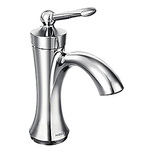 Moen Wynford Chrome One-Handle High Arc Bathroom Faucet, 4500