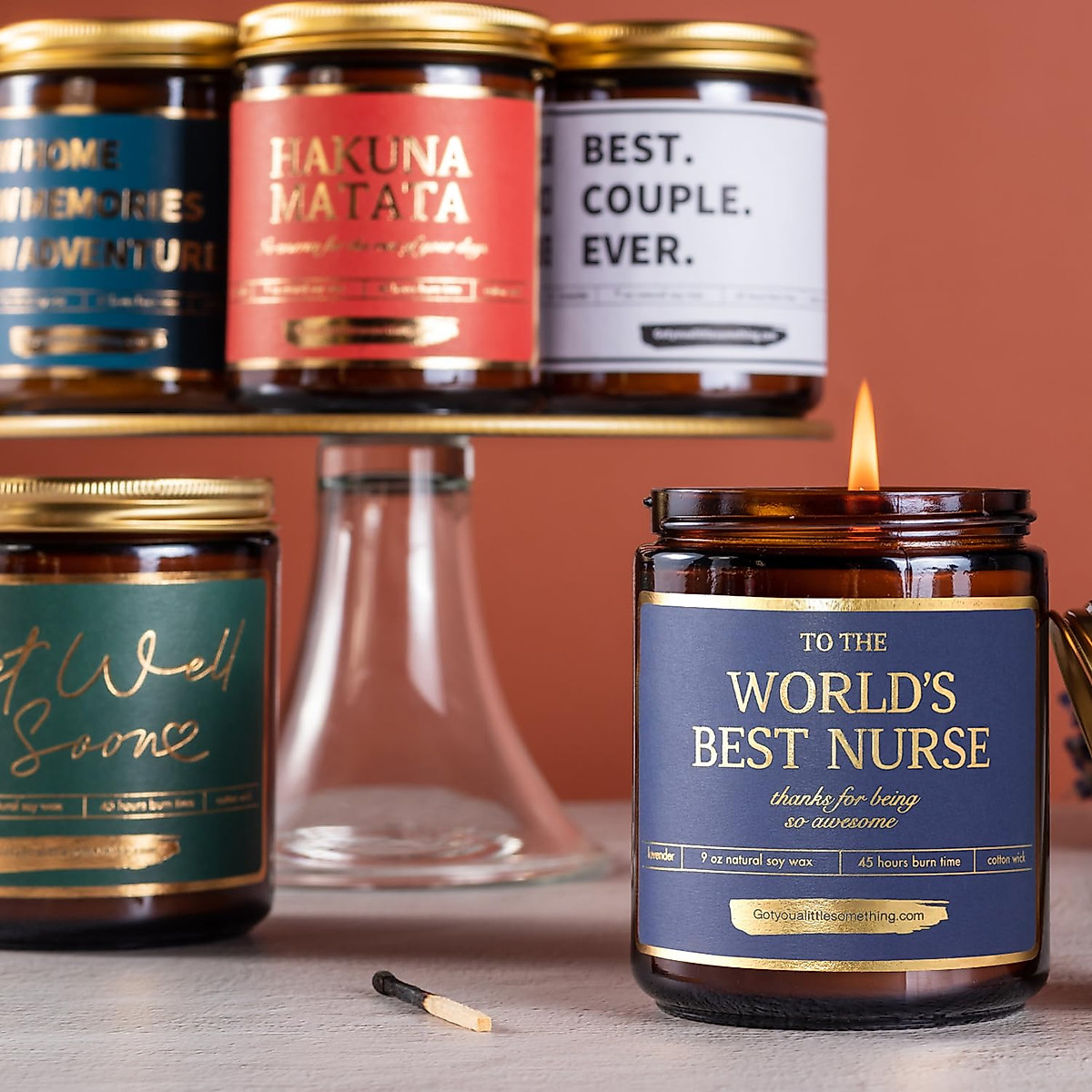 Worlds Best Nurse - 9oz Soy Candle for Nurses ; LPN Gifts for Women, Licensed Practical Nurse Presents, Birthday Gifts for A Nurse, Student Nurse, Nursing Students, Future Nurse, Caretaker, New Nurse