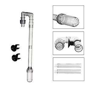 MiOYOOW Aquarium Canister Filter Inlet Outlet Kit, Fish Tank Inlet Outlet Pipes Aquarium Water Inlet Drain Pipe for HW-603B/602B, Inner Diameter 12 mm