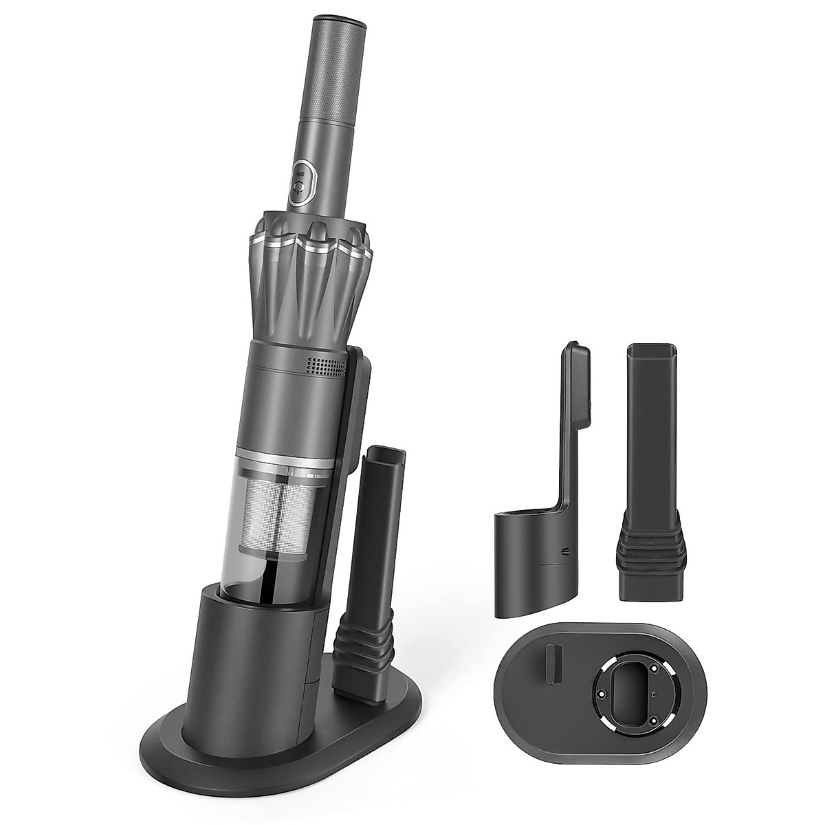 Handheld Vacuum, Cordless Portable Hand Vacuum with 12Kpa Powerful Suction, Lightweight Car Vacuum Cleaner with Upgraded Brushless Motor, Charging Dock, Car Charger