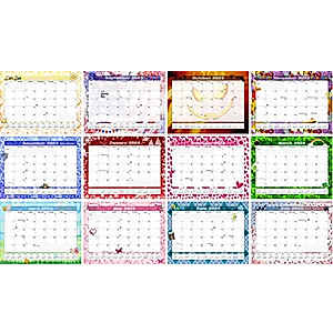 2023-2024 Academic Year 12 Months Student Calendar/Planner in Protective Sleeve for 3-Ring Binder, Desk or Wall -v003