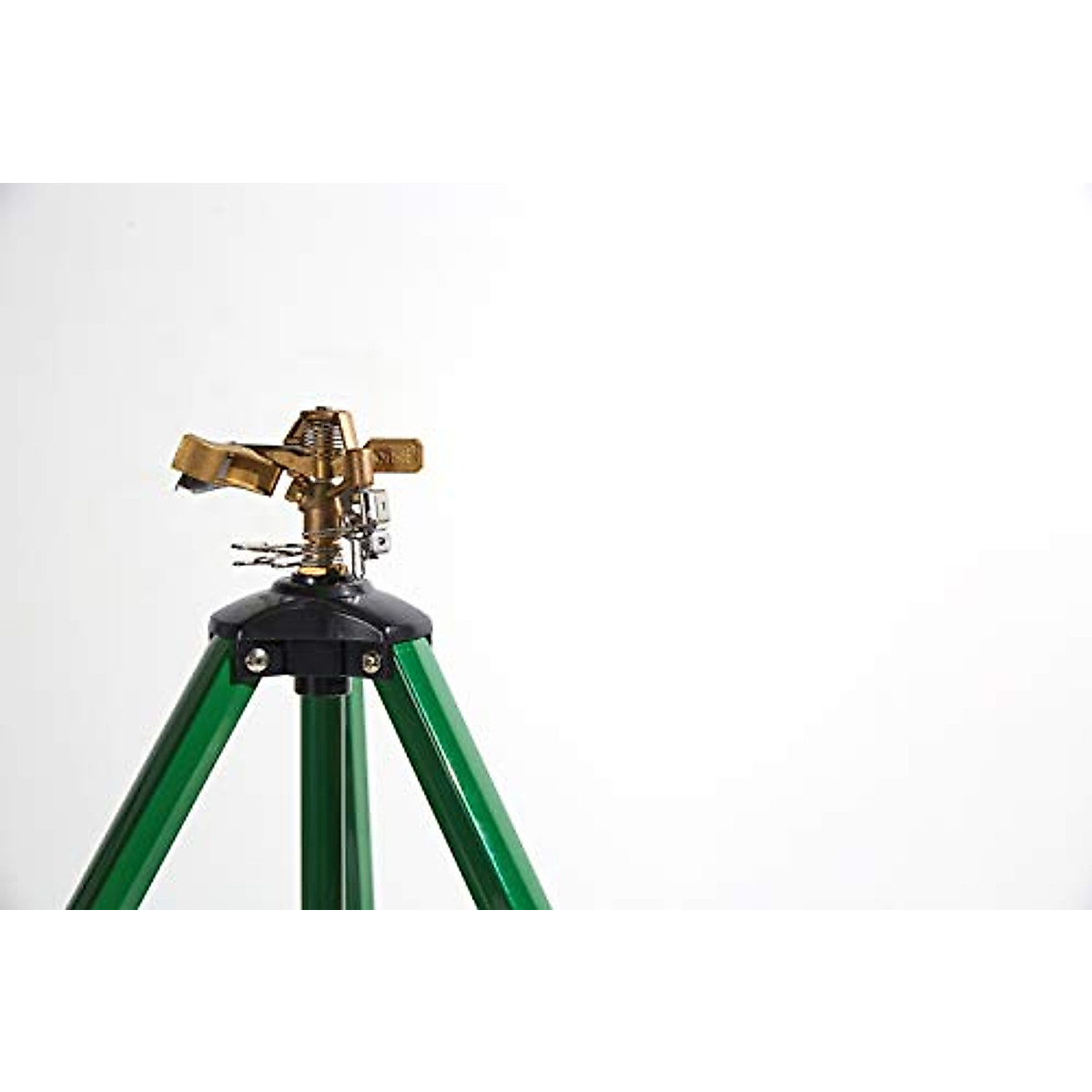 Orbit 58308Z Brass Impact Sprinkler on Tripod Base, Green