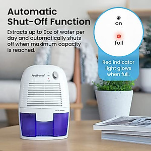 Pro Breeze Dehumidifiers for Home,225sqft Small Dehumidifiers for Room,16oz Tank Portable Closet Dehumidifier Removes Humidity Mini Small Dehumidifier for Bathroom Dehumidifier for Bedroom RV Basement