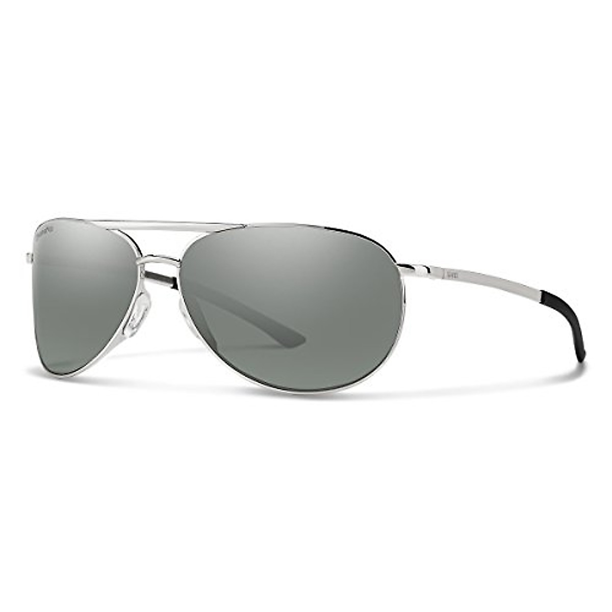 SMITH Serpico Slim 2 Lifestyle Sunglasses - Silver | Chromapop Polarized Platinum Mirror