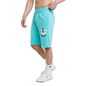 Champion Men's 10 Inch Reverse Weave C Shadow Cut-Off Shorts, Portal Teal (89597-586BOA), XX-Large