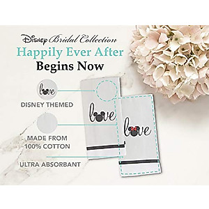 Disney 100% Cotton Kitchen Towels, 2pk, 16 x 28 inches - Mickey and Minnie Love