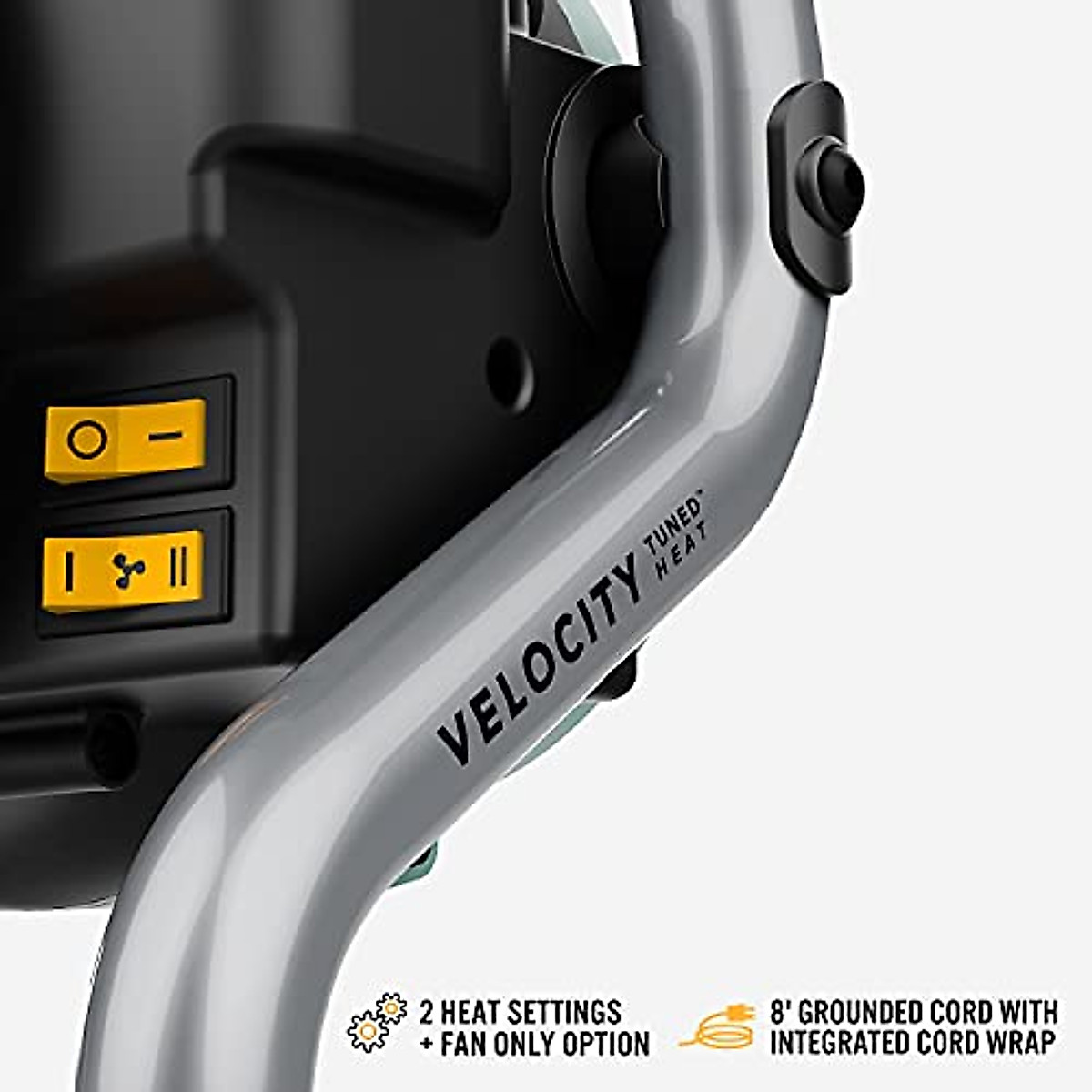 Vornado Velocity HD Garage Space Heater with Fan, Tilt Head, Advanced Safety Features,Black, Whole Room