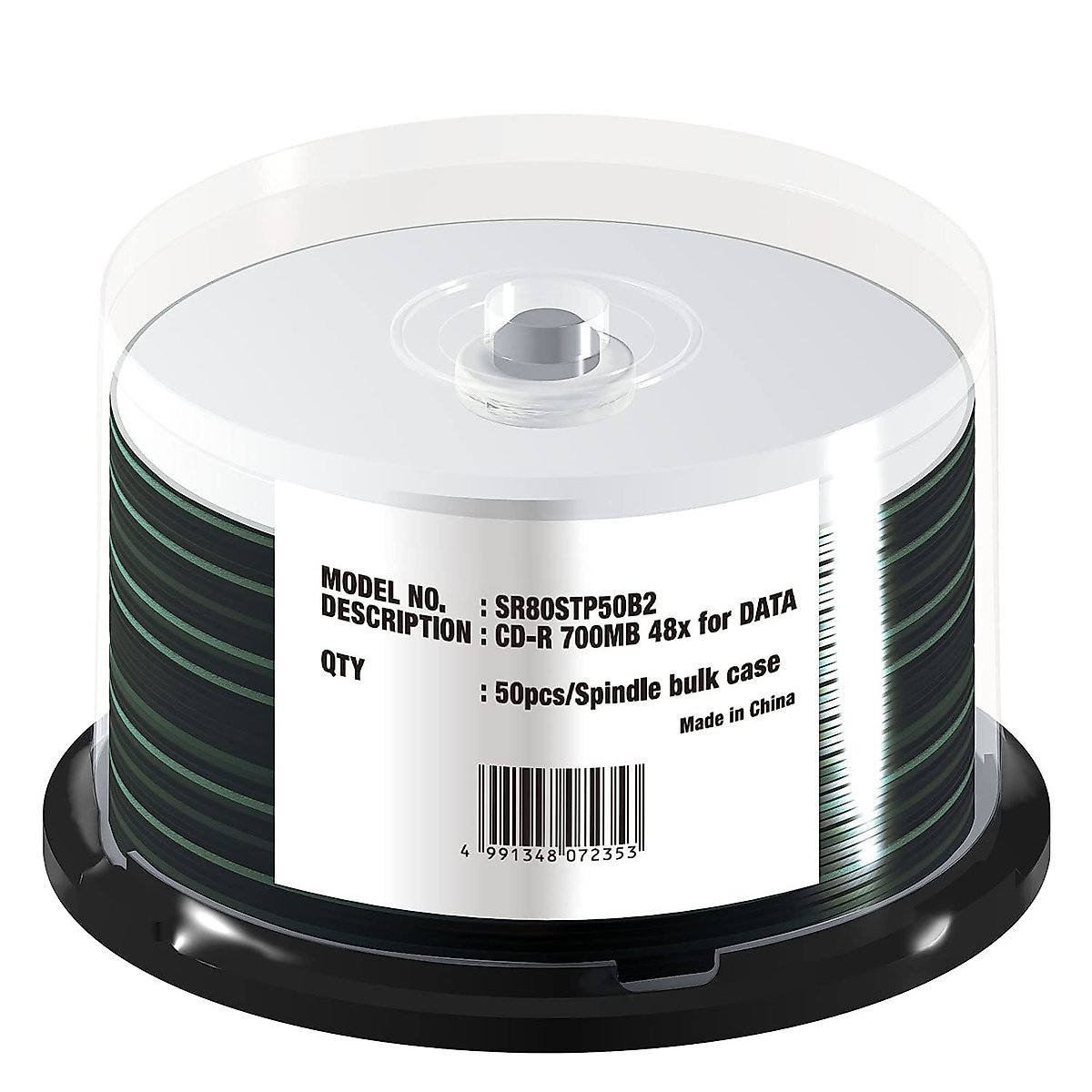 Verbatim SR80STP50B2 1-Loading CD-R 700MB Thermal Printing Single Side Layer 48x