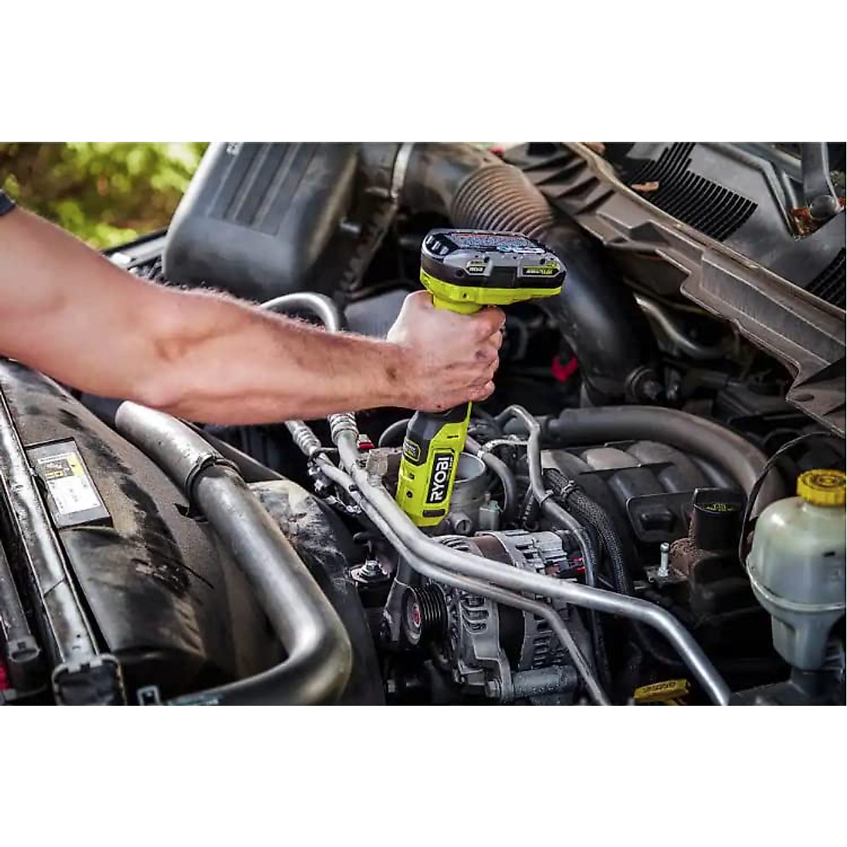 RYOBI - ONE+ HP 18V Brushless Cordless 3/8 in. Extended Reach Ratchet (Tool Only) - PBLRC25B