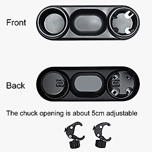 Stroller Snack Tray, 3 in 1 Stroller Cup Holder Clip On Removable Universal Stroller Snack Catcher and Drinks Holder Non Slip (Black)