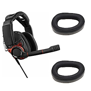 1 Pair Ear Pads Compatible with Sennheiser GSP 600 GSP 670 GSP 500 GSP 550 Headphones Comfort Leather Ear Cushions Headset Repair Parts Black