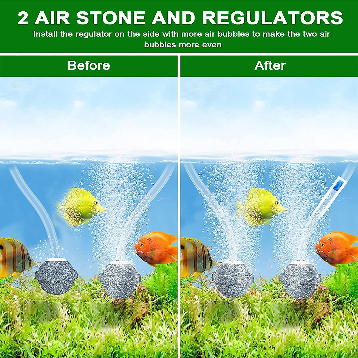 Solar Pond Aerator with Air Pump, 3 Modes(18H/36H/72H) Solar Aerator for Ponds Outdoor, 4W & 2200 mAh Solar Powered Air Pump with Bubble Regulator for Small Fish Pond, Stock Tank, Aquarium Hydroponics