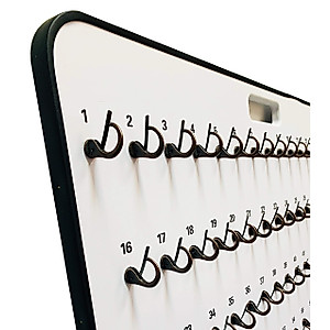 TANGDIAABBCC CarBowz EZ Line Key Board Key Organizer with Numbered Self Closing Hooks (105 Hook)