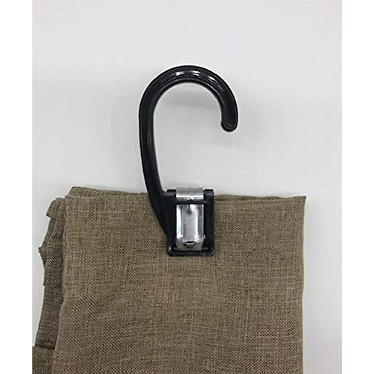 NAHANCO 610PB Black Plastic, Boot Clip Hanger (Pack of 100)