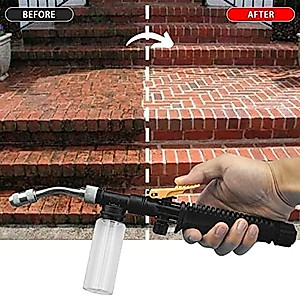 High Pressure Power Washer for Garden & Car Cleaning - 2-in-1 High Presure Cleaning Tool Adjustable Portable, Jet Nozzle for Garden Hose, Metal High Pressure Washer Gun Garden Sprinkle (30cm)