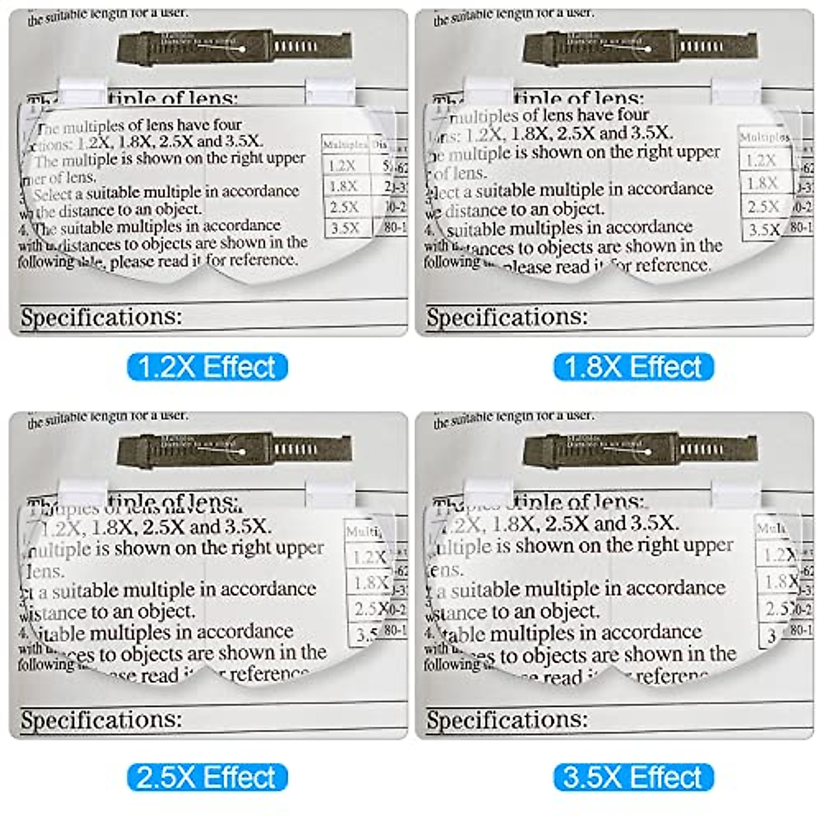 Head Mount Magnifier Optivisor with LED Jewelers Magnifying Glasses 1.2X 2X 1.8X 2.5X 3.5X Optical Headset Magnifying Visor Reading Magnifier Jeweler Loupe with 4 Lens Close Work Magnifier Headset