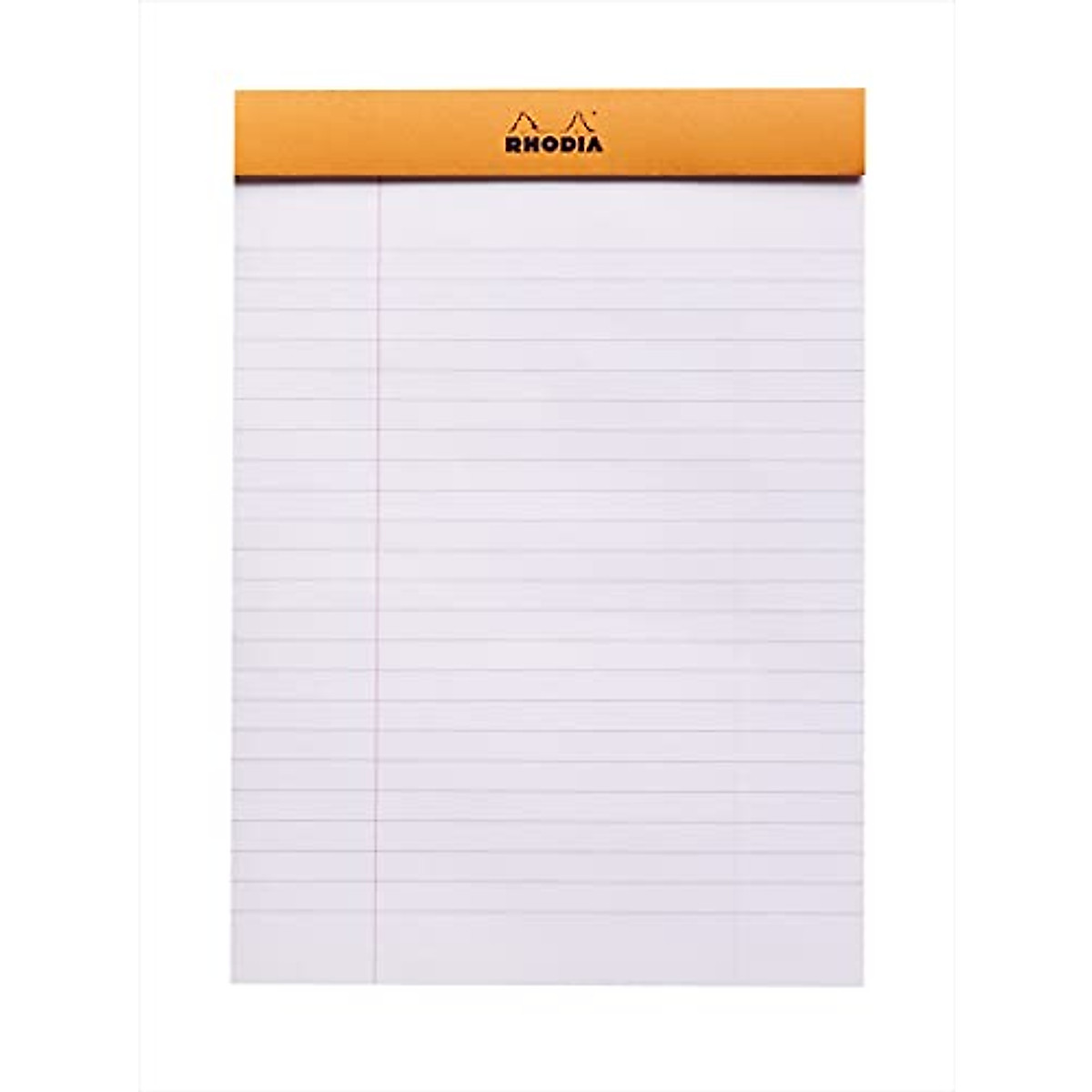 Rhodia Classic French Paper Pads Ruled with Margin 6 in. x 8 1/4 in. Orange (16600C)
