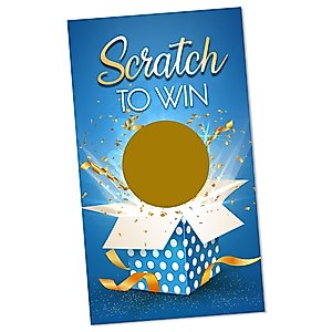 Generic What’s in The BoxScratch Off Cards-(30 Pack)-Birthday Party Scratch Off Tickets-Bridal Shower-Holiday Scratch Off-Customer and Employee Appreciation-Christmas Scratch Off