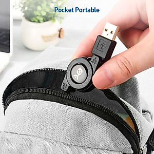 Cable Matters 2-Pack Retractable Micro USB Cable - 2.5 Feet
