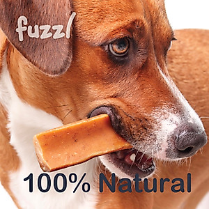 Fuzzl Premium Yak Cheese Himalayan Dog Chews - 3 Bars Large Natural Dog Treats Milkbone Yak Chews No Hide Dog Food Long Lasting Dog Dental Sticks Milk Chews Cheese Stick