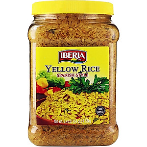 Iberia Spanish Style Yellow Rice (3.4 lbs.) and Jasmine Rice (5 lbs.) Bundle