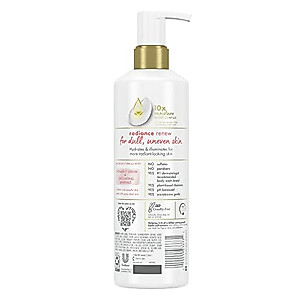 Dove Body Love Body Cleanser Radiance Renew 4 Count For Dull Skin Exfoliating Body Wash with Vitamin C Serum 17.5 fl oz