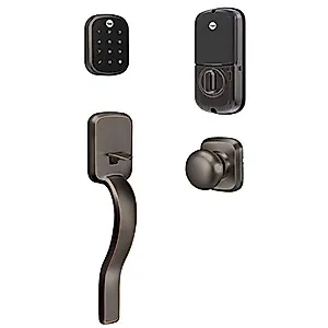 Yale Assure Lock SL, Wi-Fi Smart Lock with Ridgefield Handleset - Works with the Yale Access App, Amazon Alexa, Google Assistant, HomeKit, Phillips Hue and Samsung SmartThings, Oil Rubbed Bronze