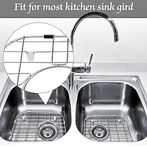 Romooa 40 Pieces Hard Rubber Feet for Sink Grid Sink Protecter Rubber Grid Kitchen Sink Wire Protective Rack Feet Grate Rubber Wire Bumper Replacement Protector Parts for Kitchen Rack (White)