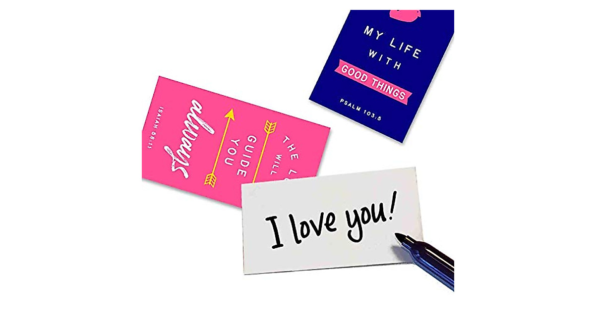 Bible Verse Cards - Inspirational Scripture Messages Pack of 60