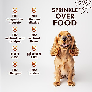 MedsMeHappy Pure SAM-e 200 mg Liver Support for Dogs, Chicken Flavored 30g 1oz Powder, Scoop Inside