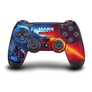 Head Case Designs Officially Licensed EA Bioware Mass Effect Key Art Legendary Graphics Vinyl Sticker Gaming Skin Decal Compatible With Sony PlayStation 4 PS4 Slim Console and DualShock 4 Controller