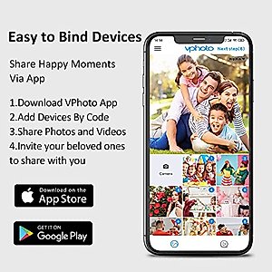 FULLJA 10 inch WIFI Digital Picture Frame Touch Screen IPS HD Display, Smart Digital Photo Frame, 16GB Storage, Auto-Rotate, Motion Sensor, Share Photos and Videos via iOS or Android App, Email, Cloud