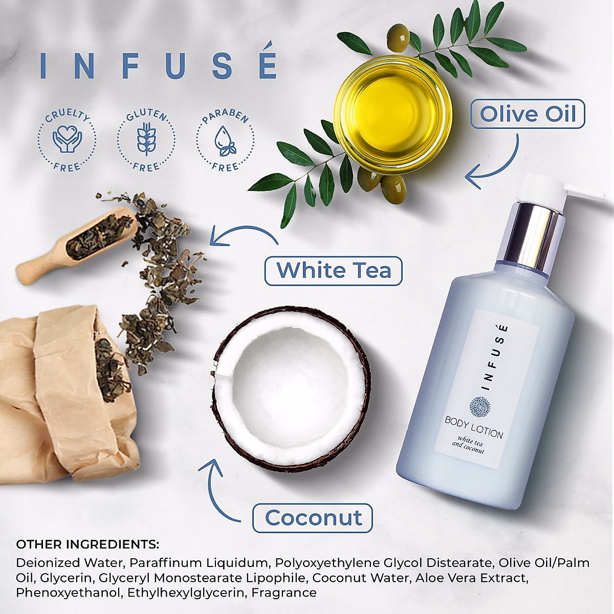 Terra Pure Infuse Lotion, Retail Size Hotel Amenities, 10.14 oz. (Single)