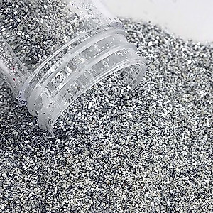 Weddings Parties and Gift Silver Sparkly Glitter Crafts DIY Party Wedding Gray Projects Sale vngift11437