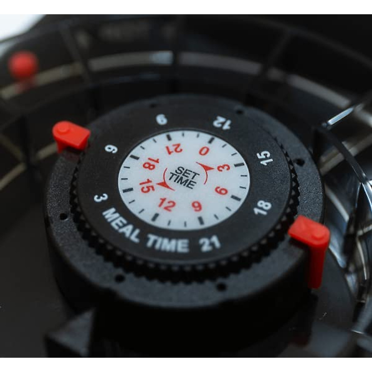 Fish Mate F14 Automatic Fish Feeder for Aquarium or Fish Tank for Vacation or Daily Use - Sits on Hood of Tank or Will Clip to Side with Included Clamps - Serves up to 14 Meals