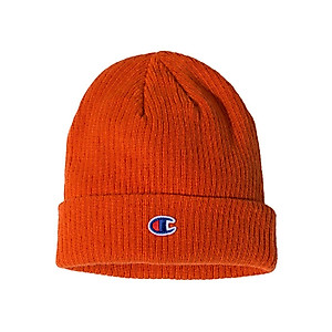 Champion - Ribbed Knit Cap - CS4003 - One Size - Spicy Orange