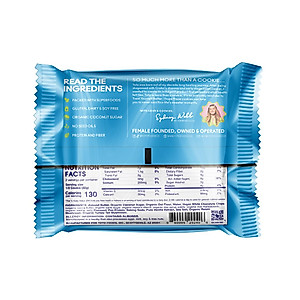 Toto Vegan Cookies, Birthday Cake Cookie, High Fiber Snacks, Gluten Free Cookies, Plant Based Snacks with Superfoods & Adaptogens, 8gr Protein Cookies, Pack of 10 Individually Wrapped Cookies