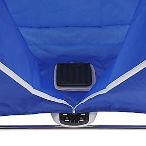 VPABES Portable Clothes Dryer with Timer, 1200W Drying Machine for Laundry 2-Tier Foldable Clothes Dryer Rack Stainless Steel Mini Dryer for Apartments Home Dorms Travel RV (Blue w/Remote)