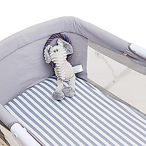 Bassinet Sheets 4 Pack for Baby Unisex, Stretchy Jersey Knitted Fitted Sheet Universal for Oval Rectangle and Hourglass Bassinet Mattress, White and Grey, Neutral for Baby Boy and Girl