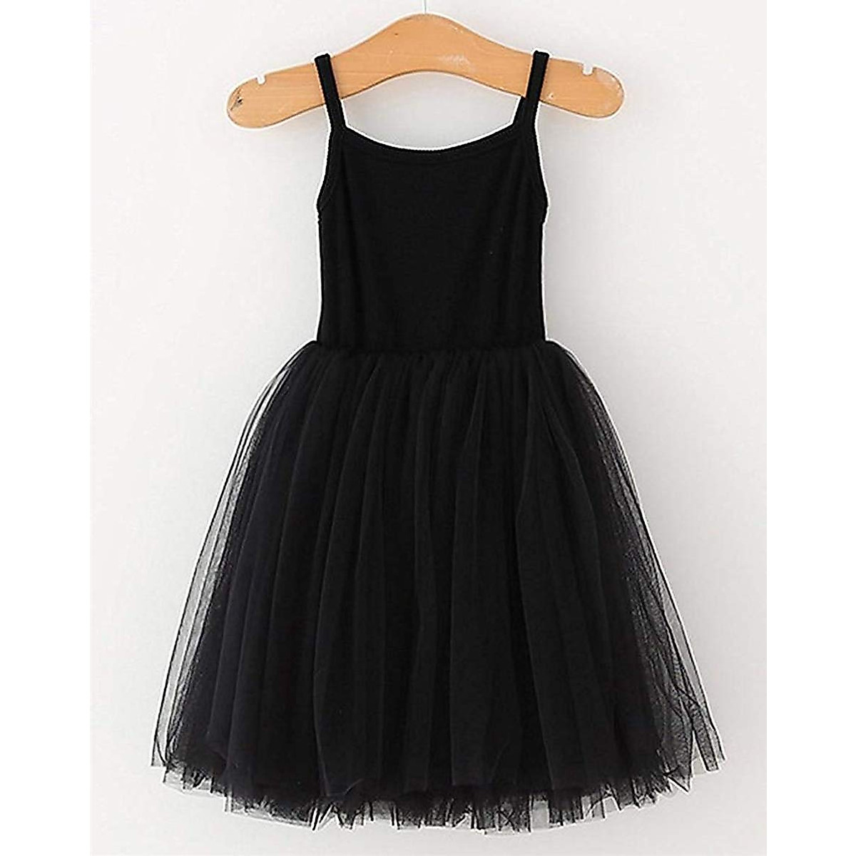 BGIRNUK Baby Girl Tutu Dress Toddler Sleeveless Tutu Dress Infant Tulle Dresses 580 Black 7T