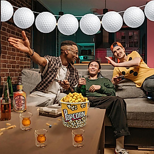 pttitvttiptter Shot Glasses Set of 4, Handmade 3D Golf Ball Glasses, Funny Gifts for Christmas Father Men Golfer Birthday Tequila Whiskey Cocktail, 2oz