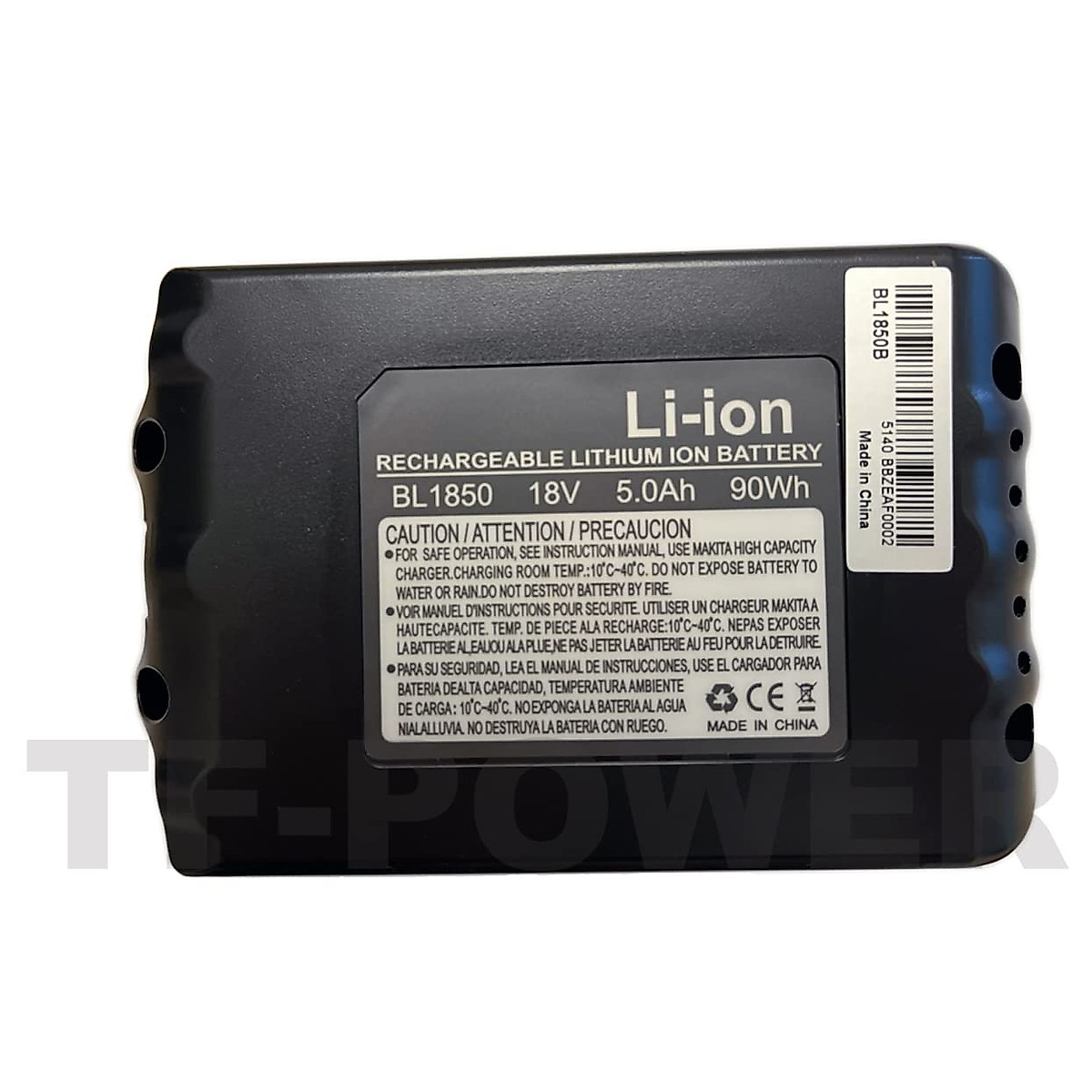 2pcs Replacement Battery for Makita BL1850B 18V LXT Lithium-ion (18V 5.0Ah),1pc Replacement Dual Switch Charger for Makita DC18RD DC18RC