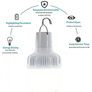 USB Rechargeable Emergency Light, 5 Adjustable Modes, High Brightness, Long Lasting, Multifunctional Lighting for Home, Outdoor, Camping, Hiking, Suitable for Various Environments.