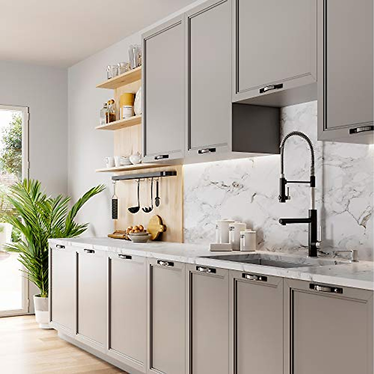 Kraus KHU103-32 Standart PRO 32 inch 16 Gauge Undermount 60/40 Stainless Steel Set (8 Item Bundle: Sink, Bottom Grid Assembly, Drain Cap x2, Kitchen Towel), 32, 50/40 Double Bowl, Silver